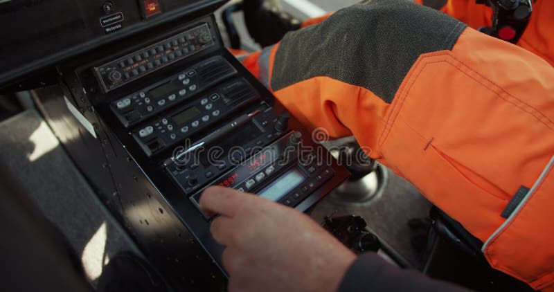 Adjusting frequency dial stock footage. Video of energize - 344406396