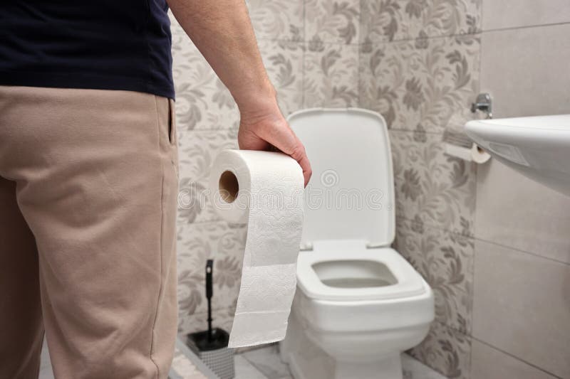 Close-up a Man Suffering from Diarrhea, Pain and Problems Stock Photo ...