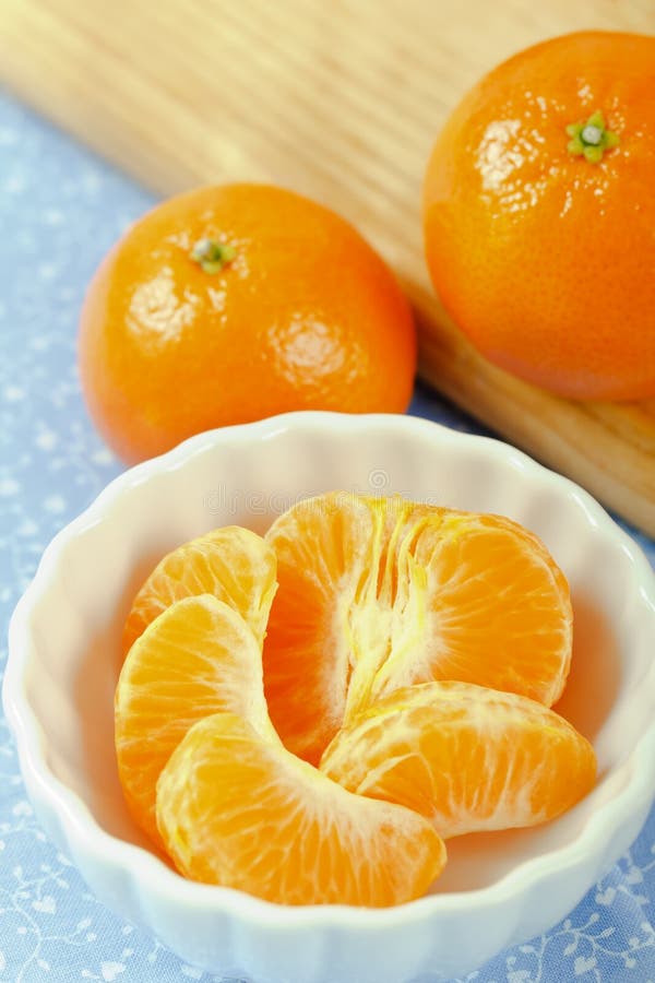 Close Up of Mandarin Orange Sections Stock Image - Image of citrus ...