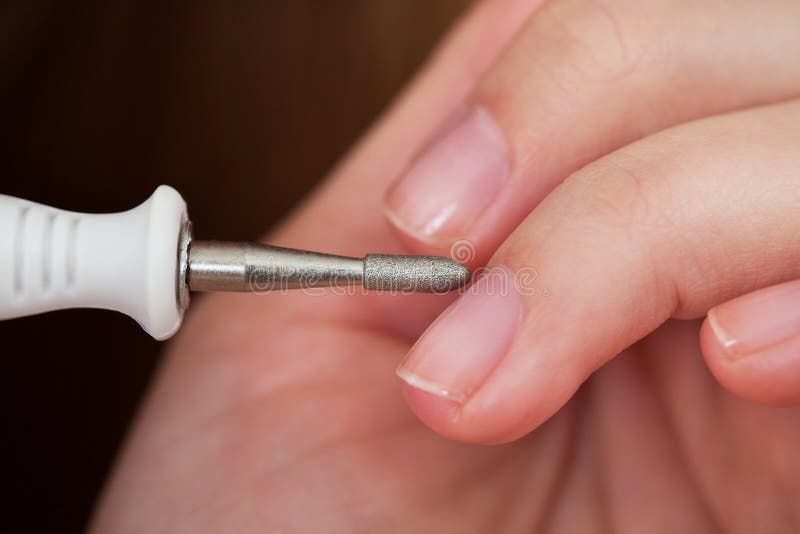 Close-up of Manicuring Nails Stock Image - Image of closeup, elegance ...