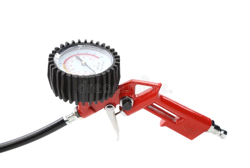 Close Up of Manometer Measuring Water Pressure. Pipes and Valves at ...