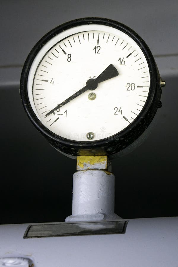 Close-up Manometer with Graduations on the Pump of Fire Truck Stock ...
