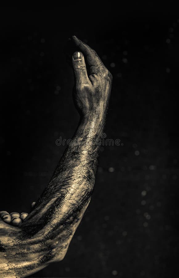 Close-up of a Mans Arm. Low Key Shoot. Stock Photo - Image of body ...