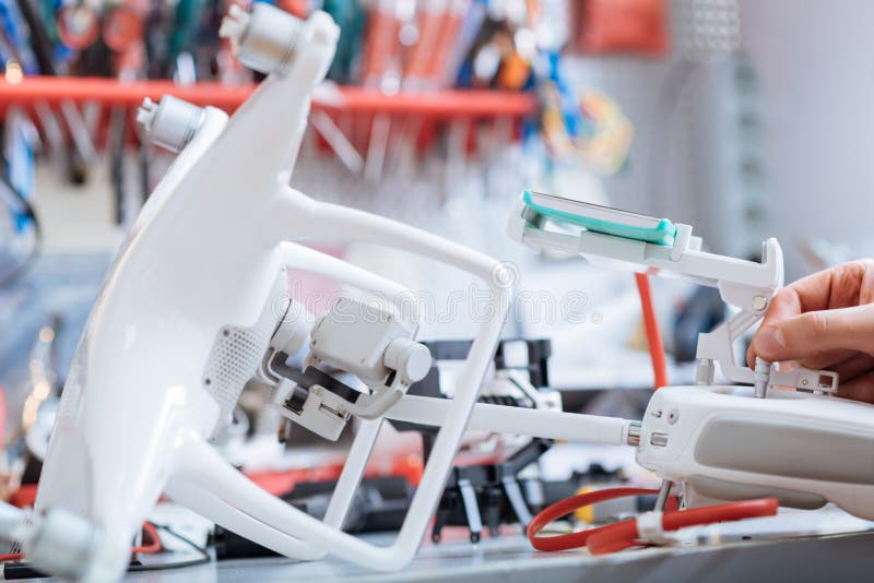 Close Up of Mans Hands Tuning Drone Mechanism Stock Image - Image of ...