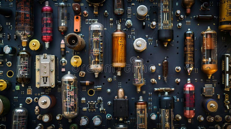 A Close Up of Many Different Electronic Devices Stock Image - Image of ...