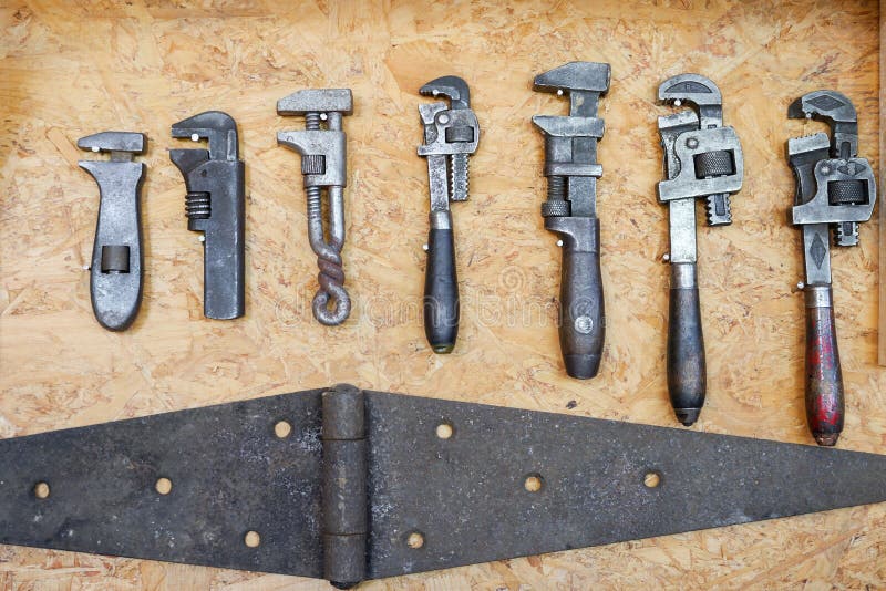 Close Up Many Different Old Tools Stock Photo - Image of diverse, aged ...