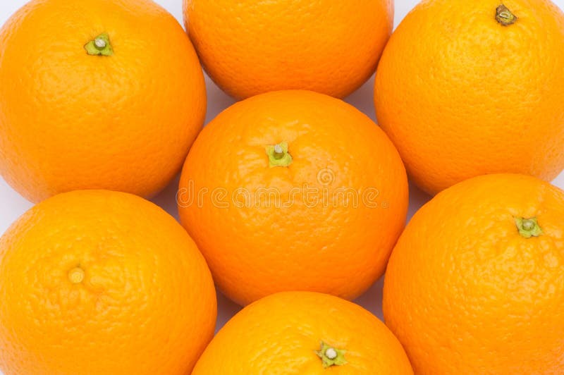 Close up of many oranges stock image. Image of white, dieting - 7368187