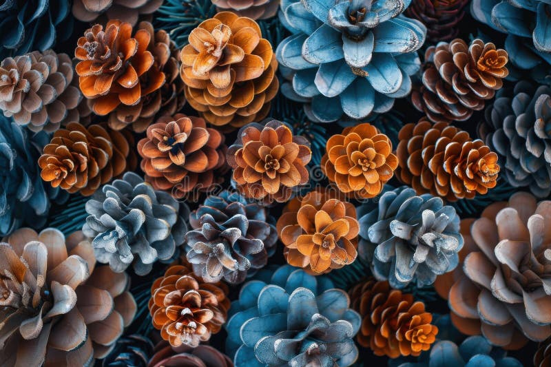 Close Up Many Pine Cones Different Sizes Colors Stock Photos - Free ...