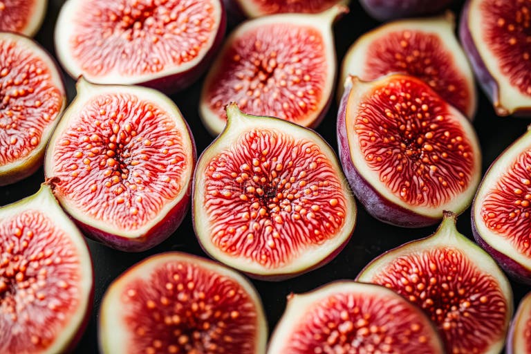 Close up of many red figs stock image. Image of vitamin - 360177669