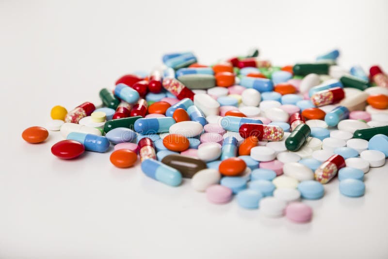Close up of many tablets stock image. Image of form, health - 83722169