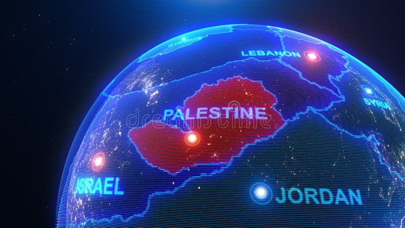 Map of the Middle East Animation Stock Footage - Video of jordan, close ...