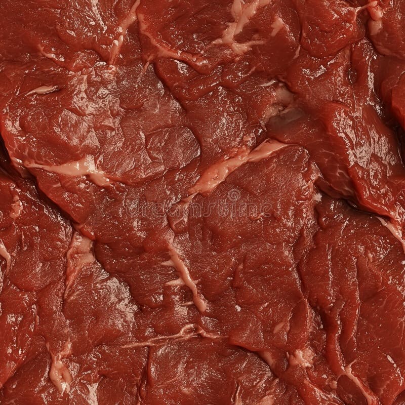 Close-up of Marbled Raw Beef Texture with Intricate Details Stock Image ...