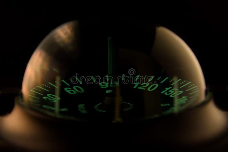 Close up marine compass stock image. Image of maritime - 159242999