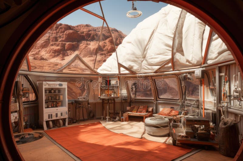 Mars Simulation Habitat Laboratory for Experiments Stock Image - Image ...