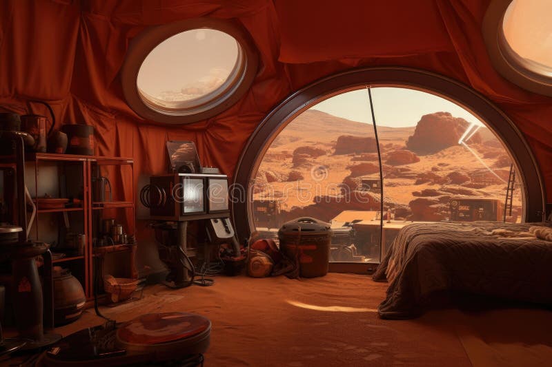 Mars Simulation Habitat Laboratory for Experiments Stock Image - Image ...