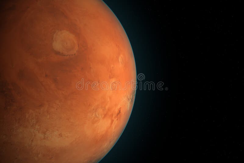 Planet Mars - Solar System stock illustration. Illustration of mars ...