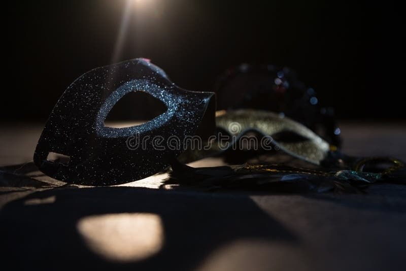 Masquerade masks on stage stock image. Image of profession - 98002095