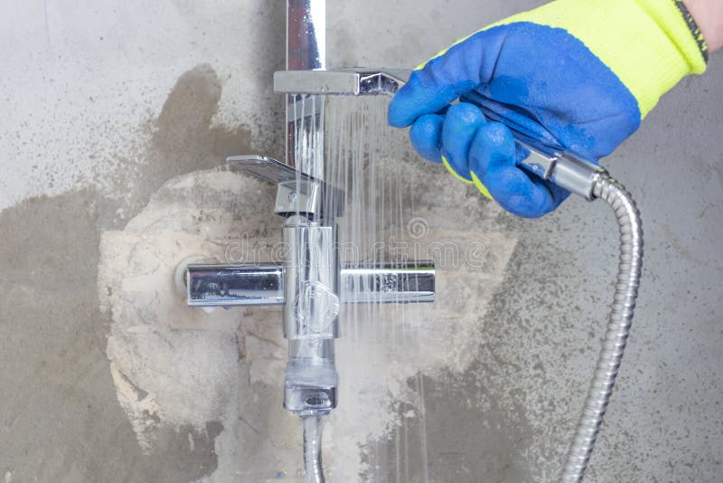 Close-up. the Master Clamps the Nut Stock Photo - Image of care ...