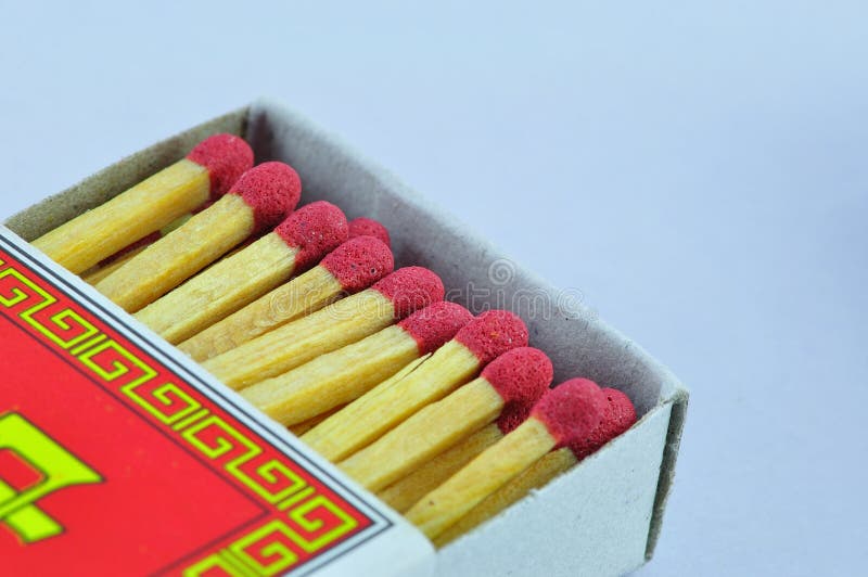 Close up of a match box stock photo. Image of danger - 15632100
