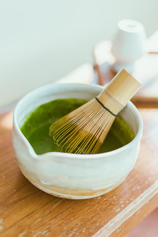 Close Up Matcha Green Tea Powder Stock Photo - Image of asian, leaf ...
