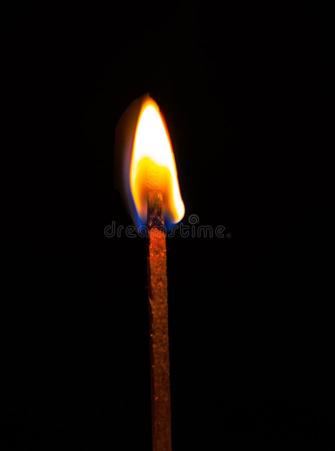 Matchstick on fire stock photo. Image of flame, sparkler - 260517634