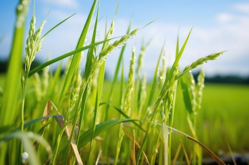 Close-up of Mature Rice Plant Clusters Stock Image - Image of crop ...