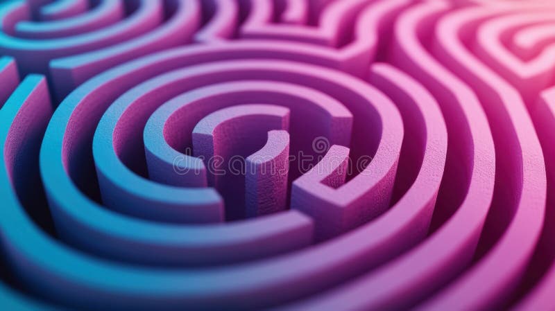 A Close Up of a Maze with Many Different Colors, AI Stock Photo - Image ...