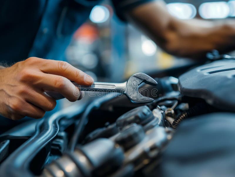 Auto Mechanic at Work stock image. Image of reliability - 315746333