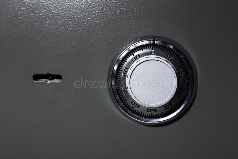 Close-up of Mechanical Code Lock, of Metal Safe. Stock Photo - Image of ...