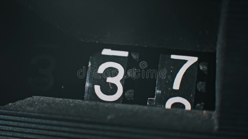 Mechanical Counter: Numbers Rolling Stock Video - Video of numbers ...