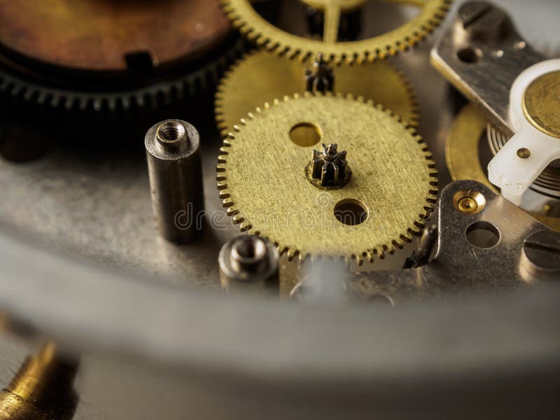 Close-up of a Mechanical Device with Gears and Teeth, Demonstrating the ...