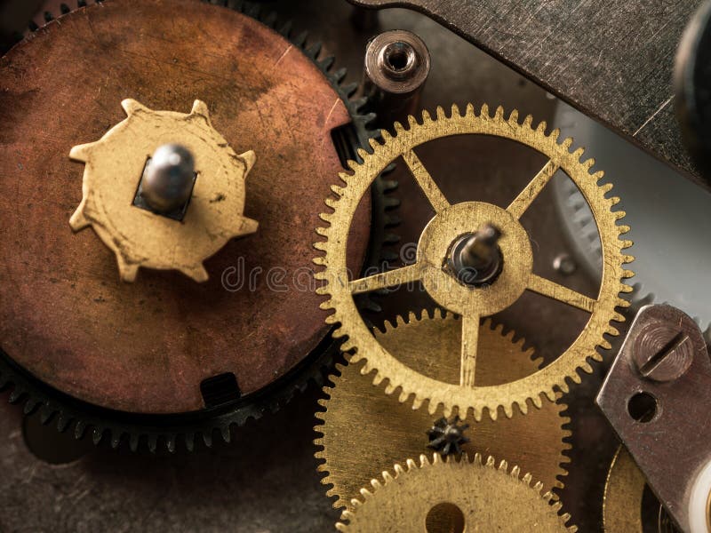Close-up of a Mechanical Device with Gears and Teeth, Demonstrating the ...