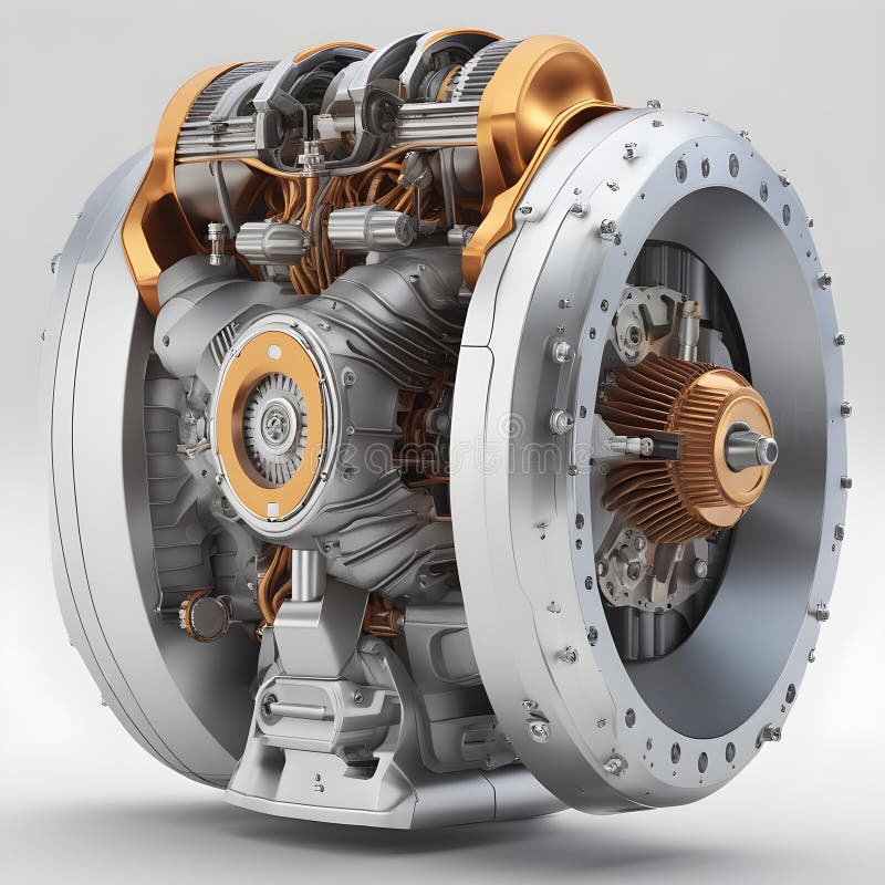 Close-up of a Mechanical Device on a White Background Stock ...