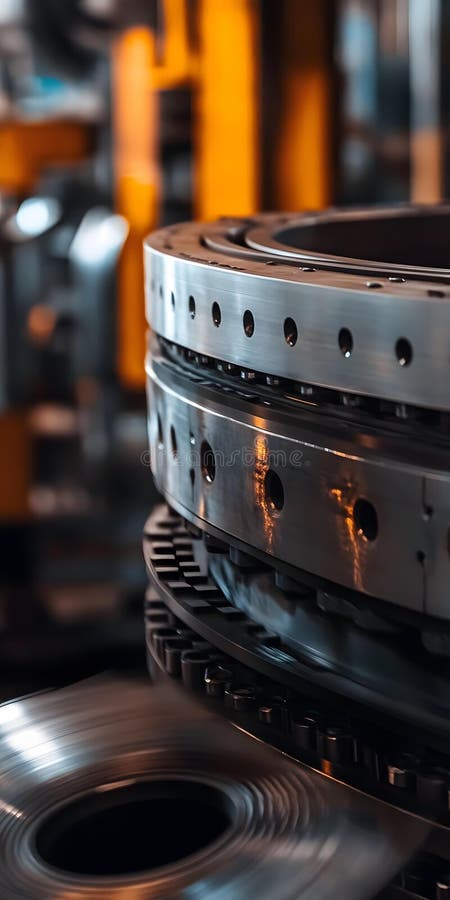 Close-up of a Mechanical Gear Component Stock Illustration ...