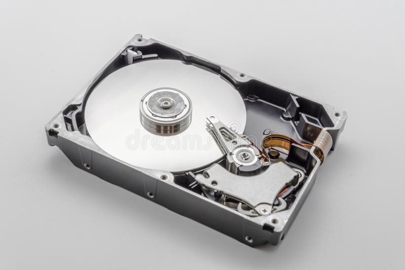 Mechanical Hard Disk Drive HDD Stock Image - Image of hand, erase ...