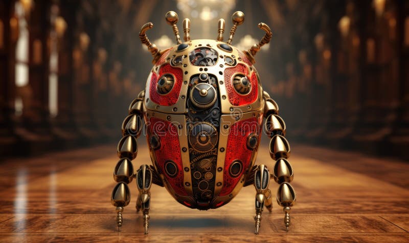 Photo of a Detailed Close-up of a Mechanical Object on a Table Stock ...