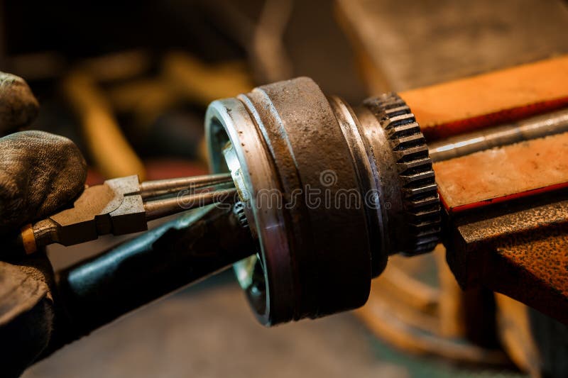 Close Up Mechanical Precision Adjusting Metal Component Workshop Stock Photos - Free & Royalty ...