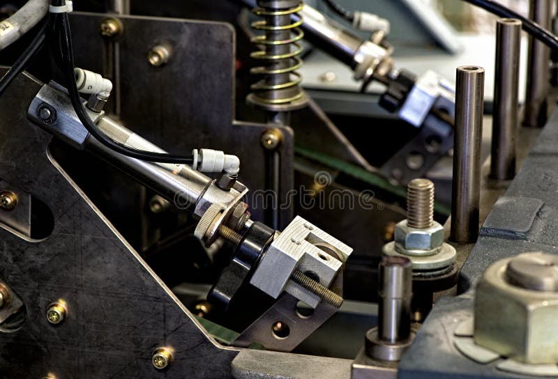 Mechanical printing press stock photo. Image of complex - 7017220