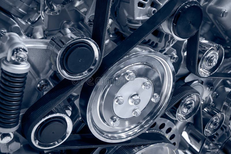 Close Up of the Mechanics of a Engine Stock Image - Image of engine ...