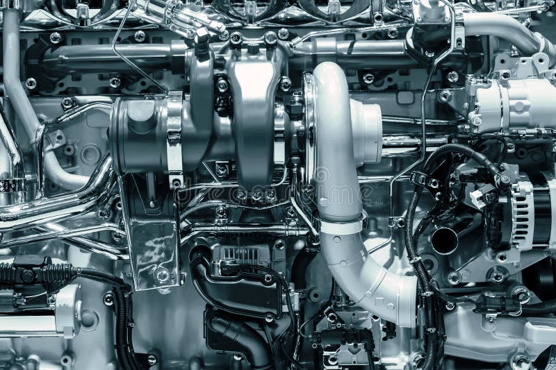 Close Up of the Mechanics of a Engine Stock Photo - Image of detail ...