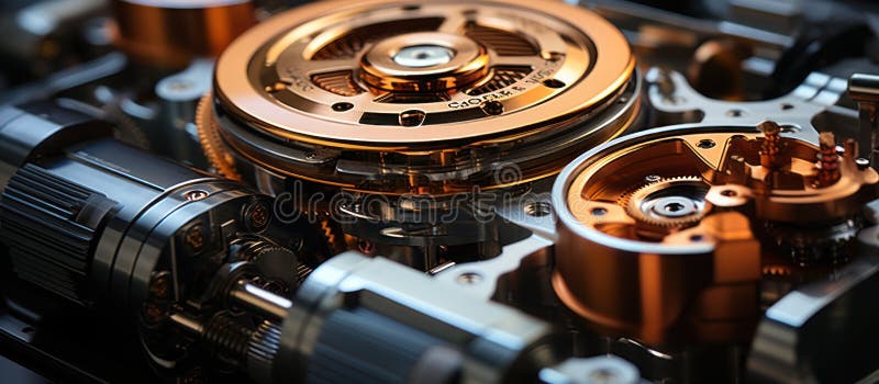 Close-up of the Mechanism of an Internal Combustion Engine Stock ...