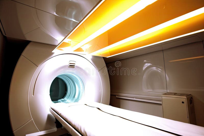 Close-up of Medical Scanner, with the Pulsing Light Visible Stock Photo ...