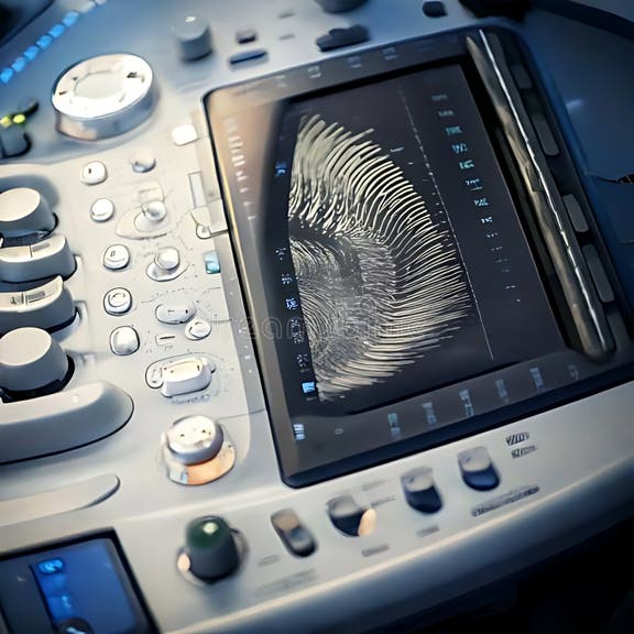 A Close-up of a Medical Ultrasound Machine S Control Panel with Several ...