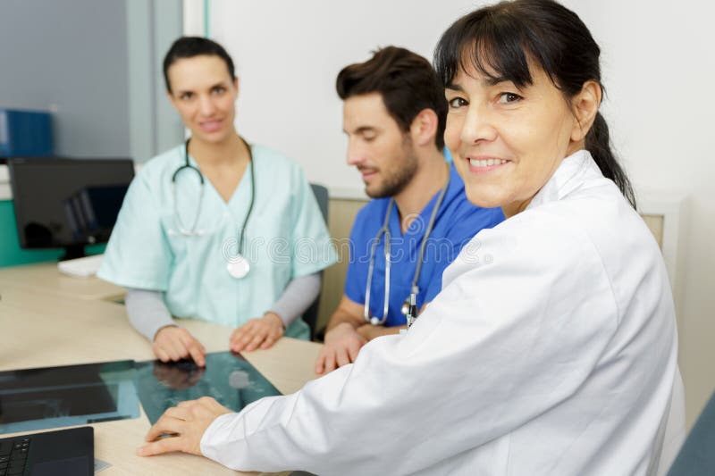 Close Up Medics or Doctors at Hospital Stock Image - Image of ...
