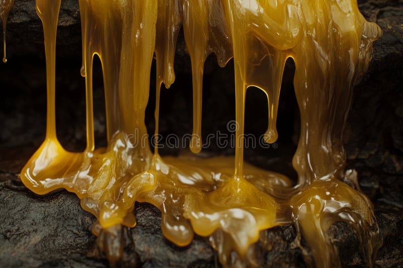 Close-up of Melted Candle Wax Texture, Thick, Flowing Drips Frozen in ...