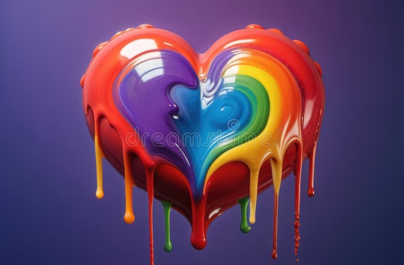 Close Up of Melting Heart at 29-12-2024 Stock Illustration ...
