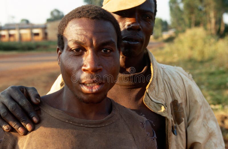 Close up of men in Rwanda. editorial stock image. Image of male - 25575559