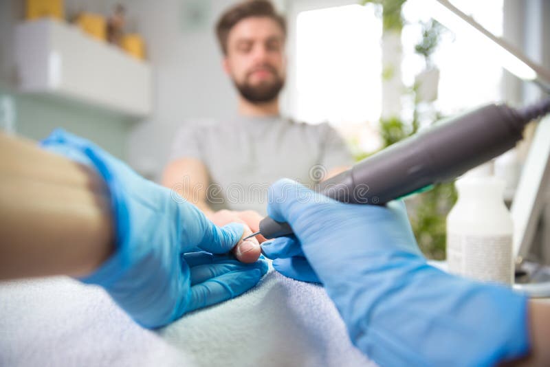 Close up of men`s manicure stock photo. Image of manicure - 91461024