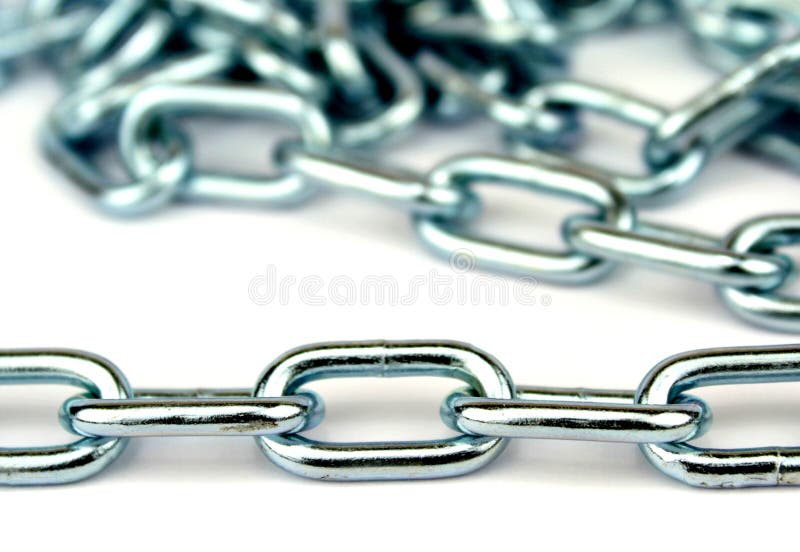 Close up metal chain stock image. Image of shiny, protection - 27833099