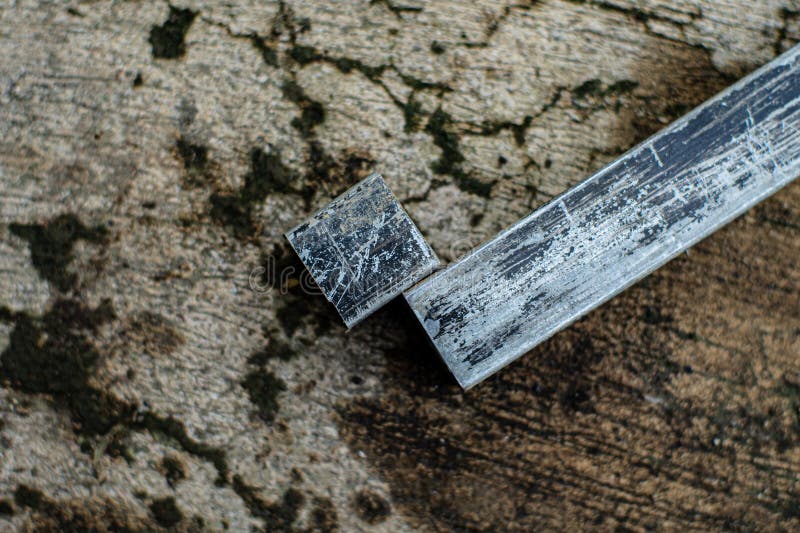 Close-Up of Metal Corner Bracket on Weathered Surface Stock Image ...